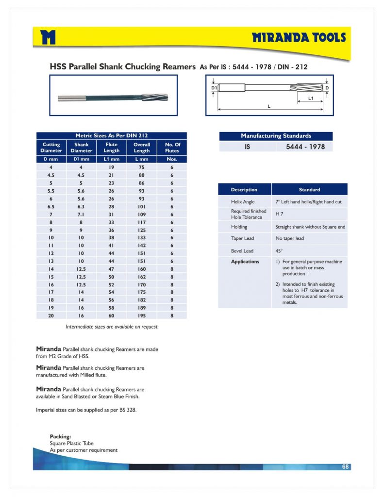 MIRANDA - Reamers - ASHER TOOLS SDN. BHD. - 016-626 2140 - Kuala Lumpur ...